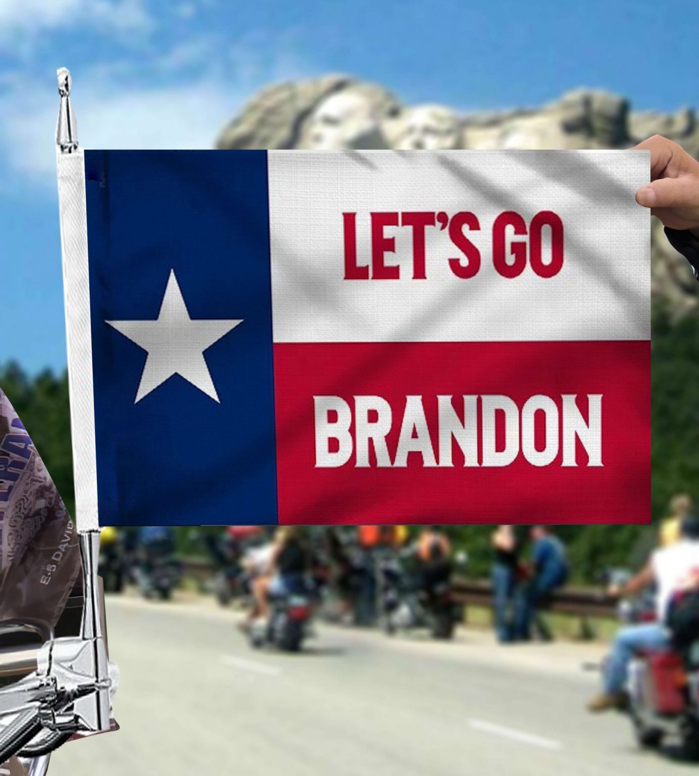 Let’s Go Brandon Texas Motocycle Flag – Gossme